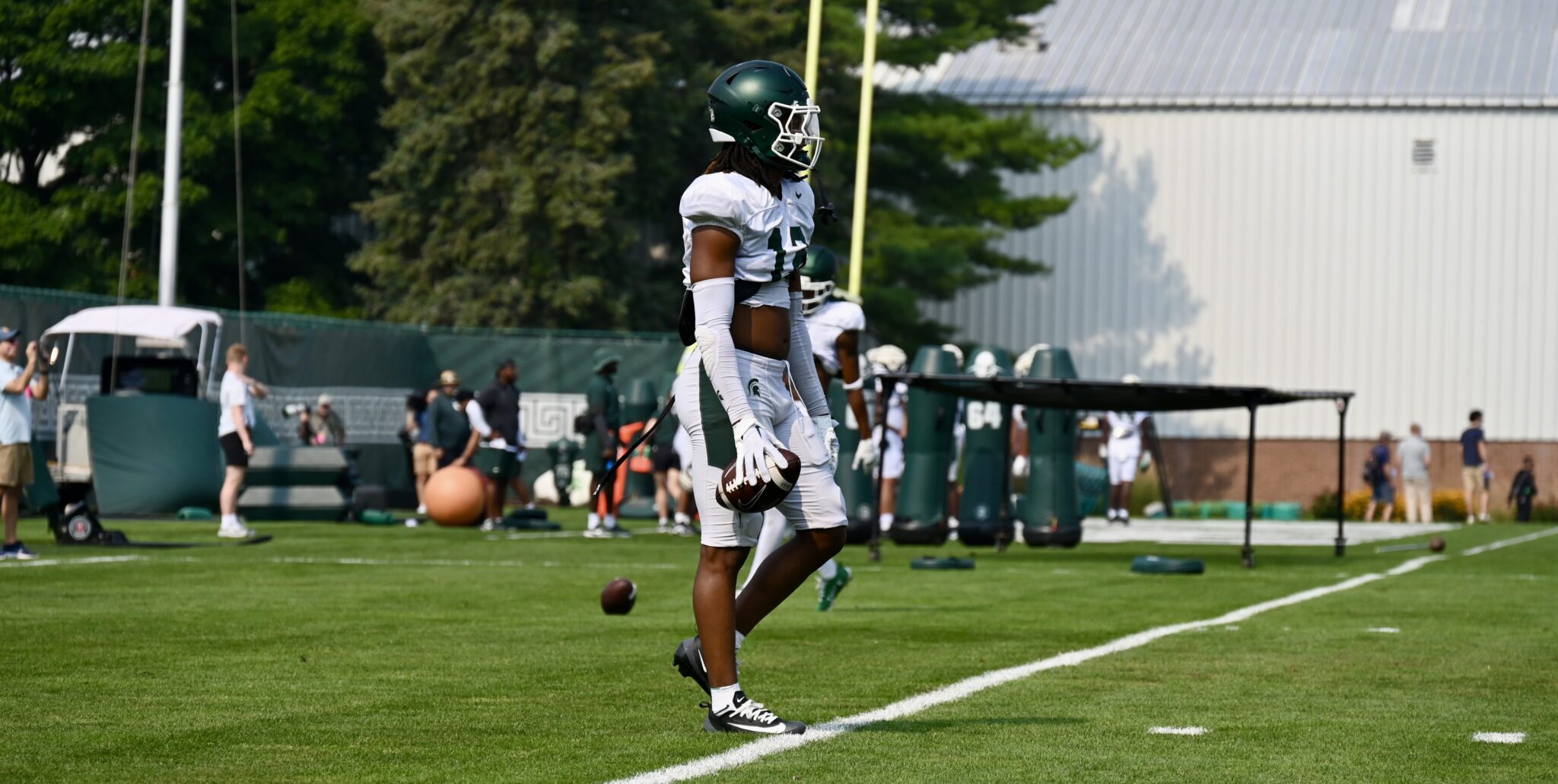 Justin Denson Jr. working on matters outside of football